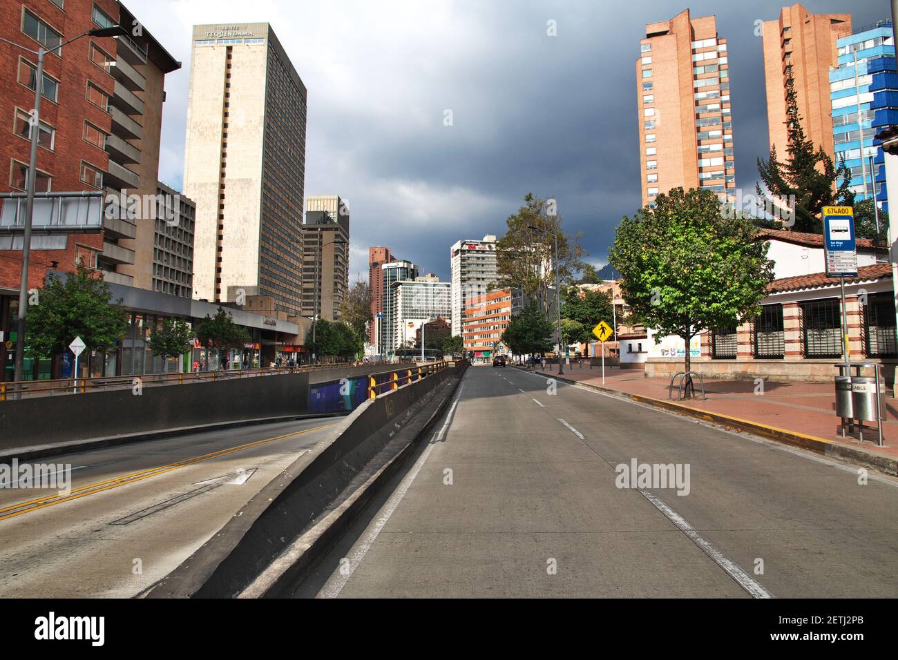 The street in Bogota, Colombia, South America Stock Photo - Alamy