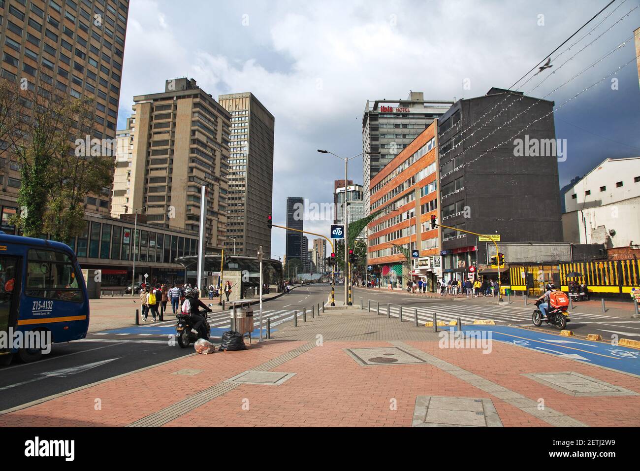 The street in Bogota, Colombia, South America Stock Photo - Alamy