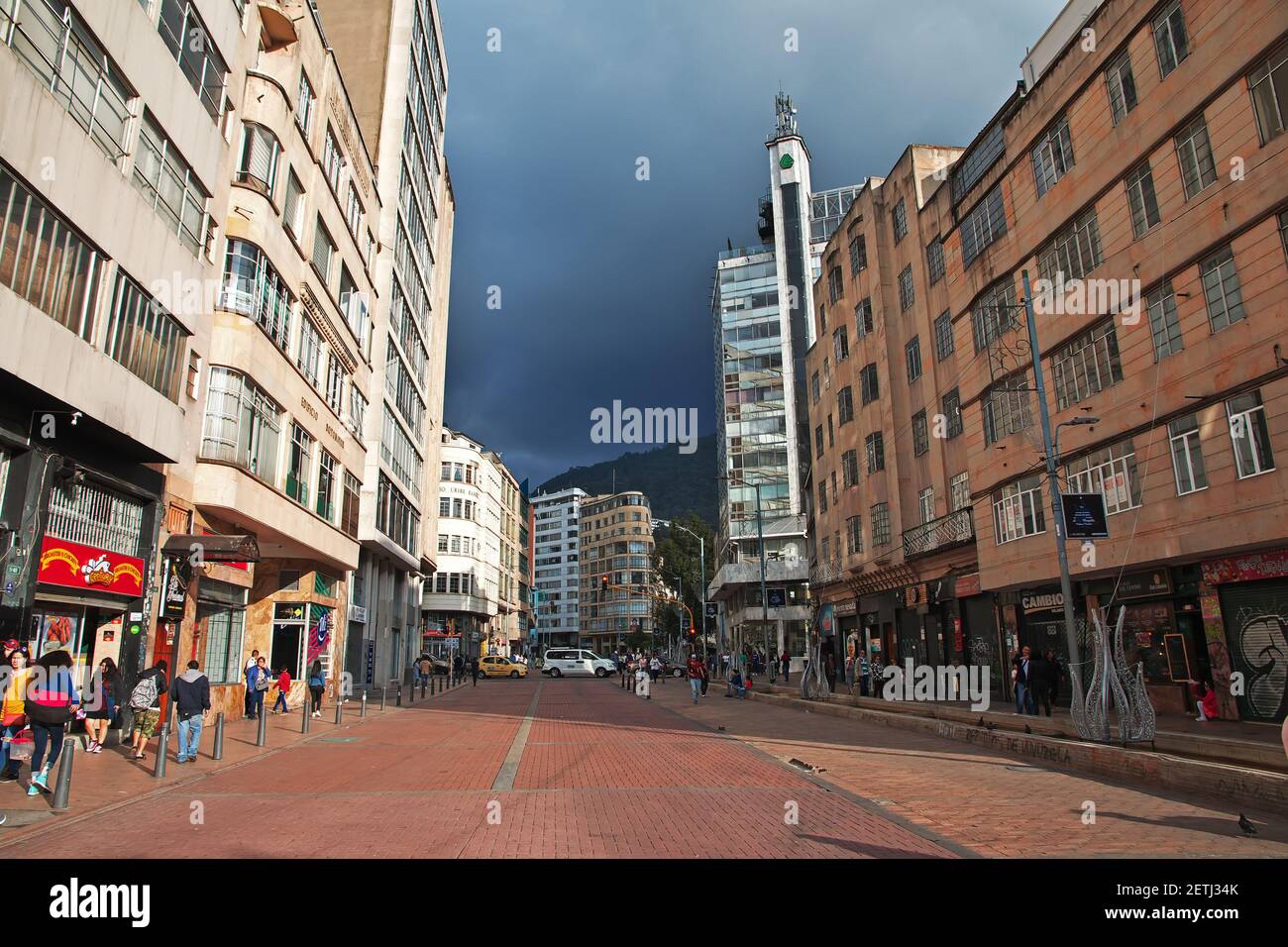 The street in Bogota, Colombia, South America Stock Photo - Alamy