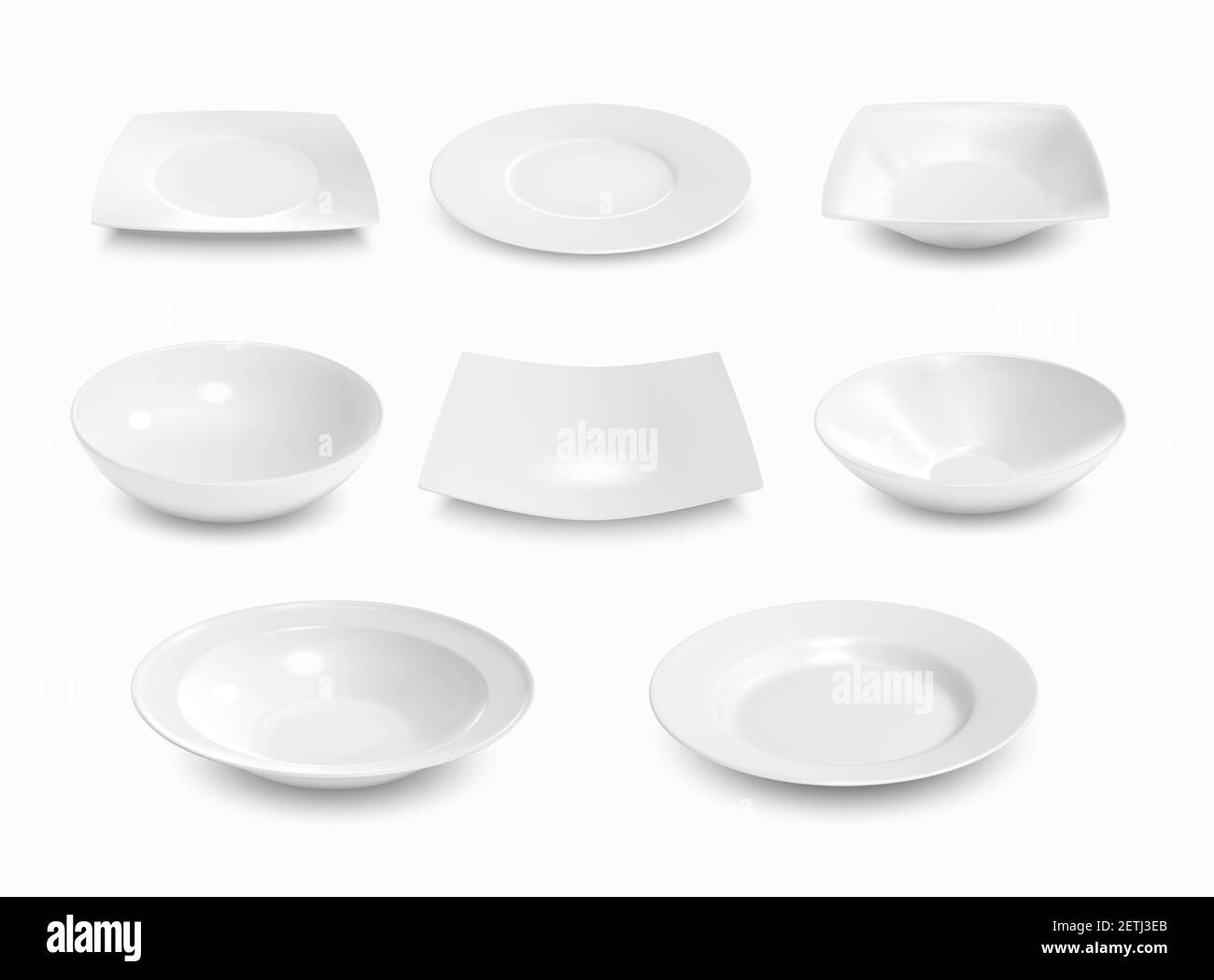Shallow porcelain bowl Stock Vector Images - Alamy