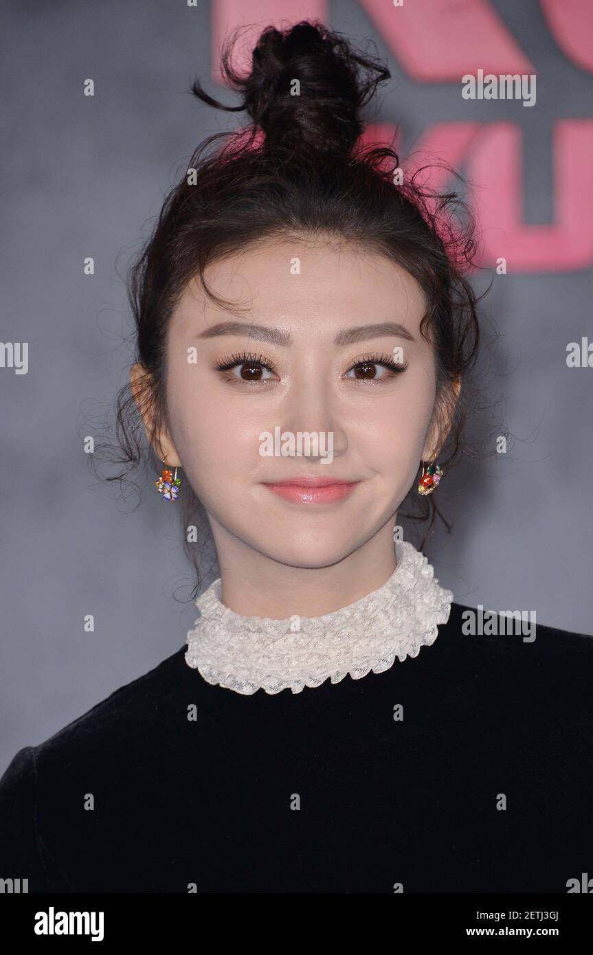 Tian Jing arriving at the "Kong: Skull Island" Los Angeles Premiere ...