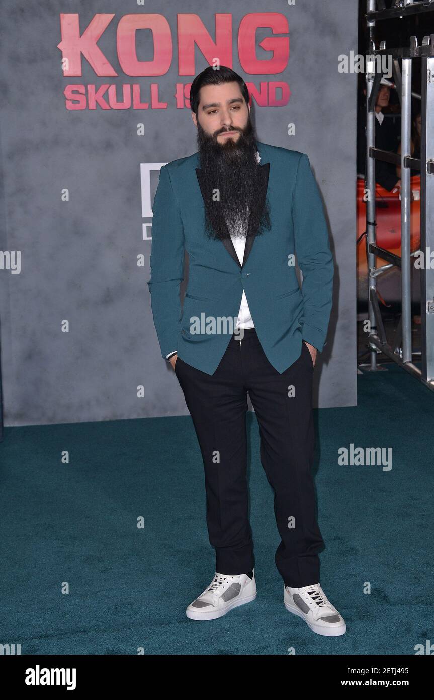 Director Jordan Vogt-Roberts arriving at the "Kong: Skull Island" Los ...