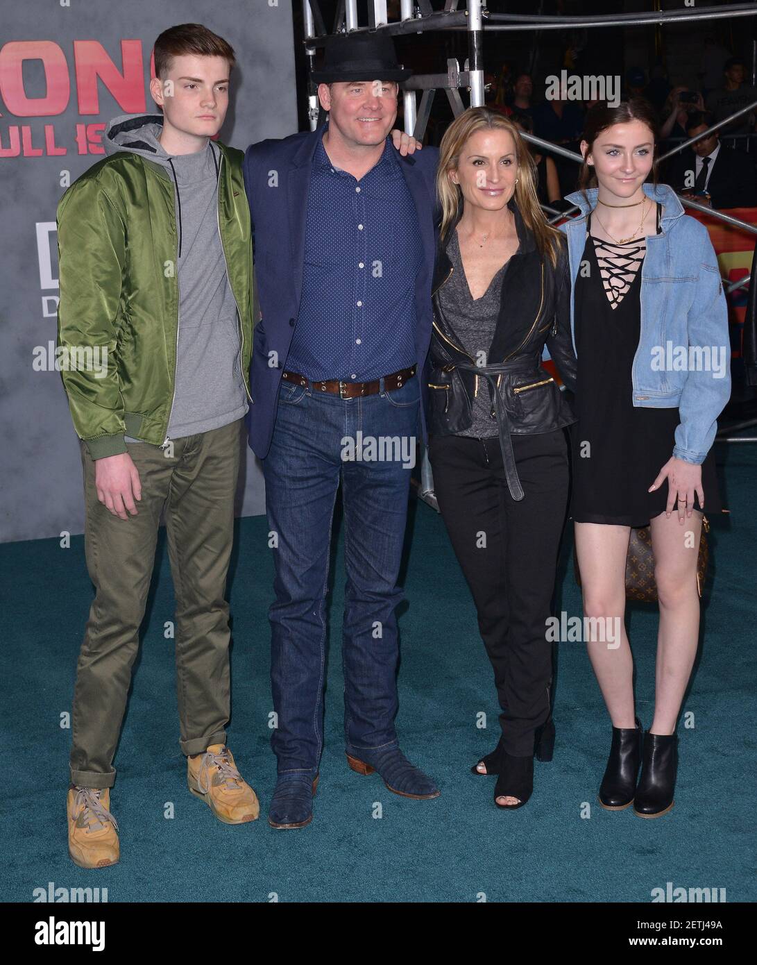 David Koechner and Family arriving at the "Kong: Skull Island" Los ...