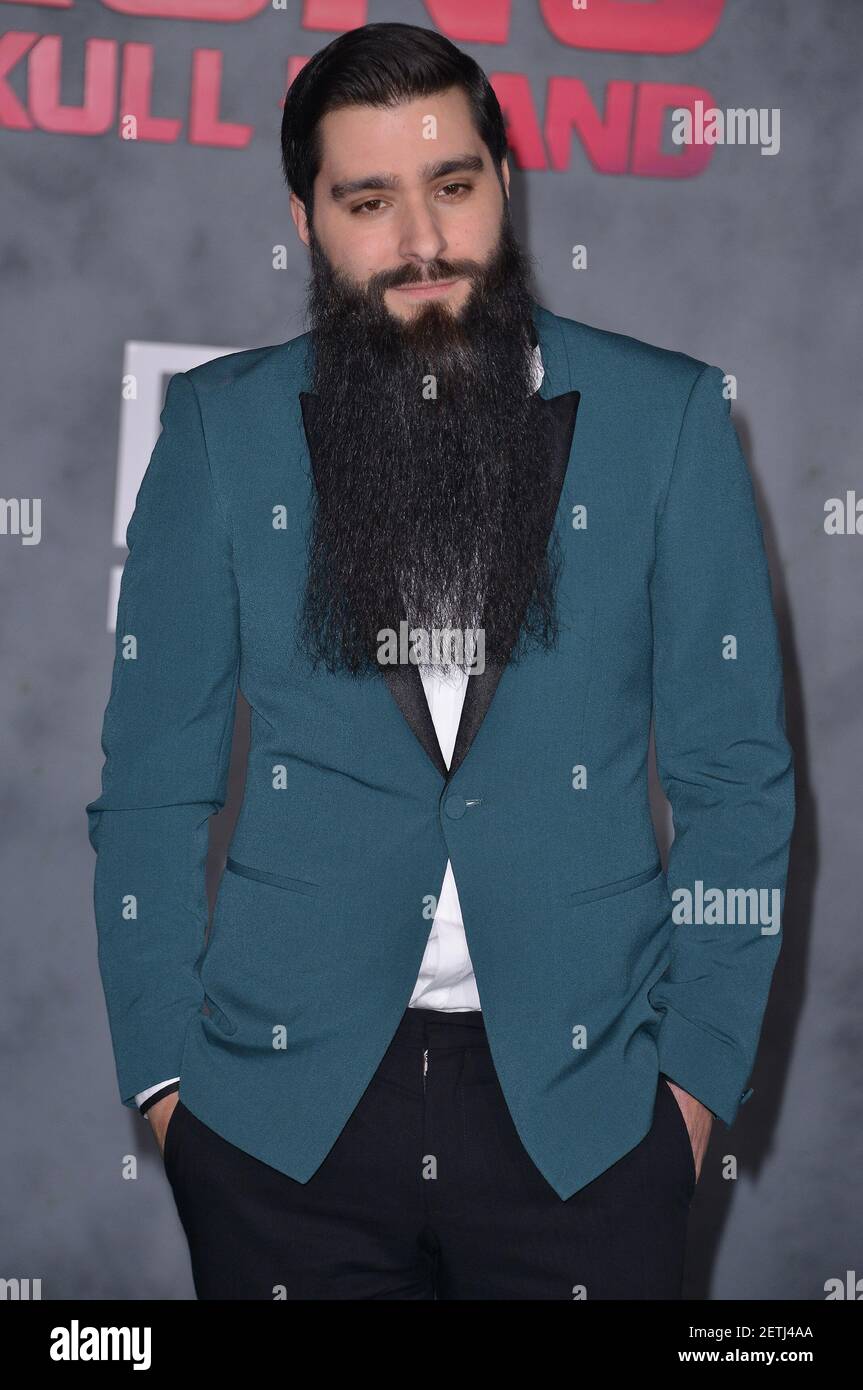 Director Jordan Vogt-Roberts arriving at the "Kong: Skull Island" Los ...