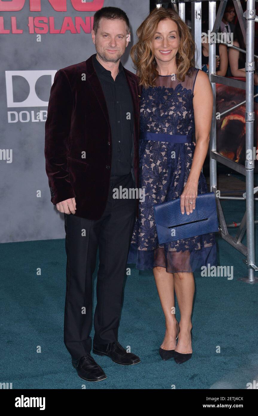 (L-R) Shea Whigham and Christine Whigham arriving at the "Kong: Skull ...