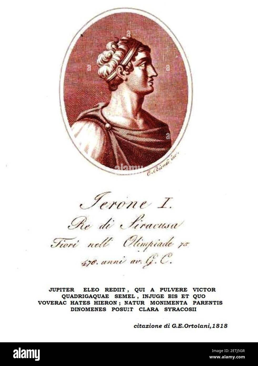 Pictorial history of Hirone I, King of Syracuse Stock Photo - Alamy