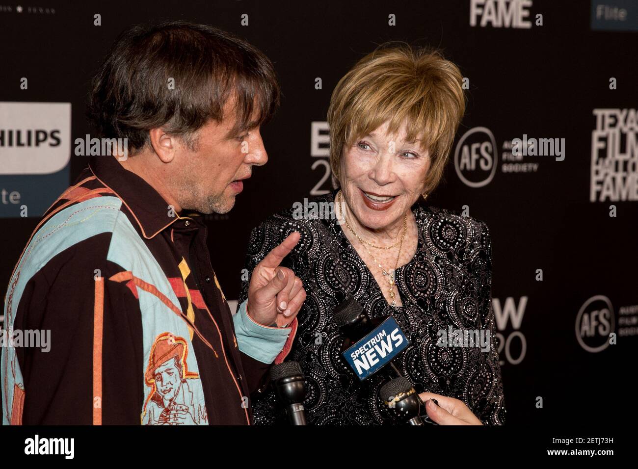 SHIRLEY MACLAINE, RICHARD LINKLATER attend the 2017 Texas Film Awards ...