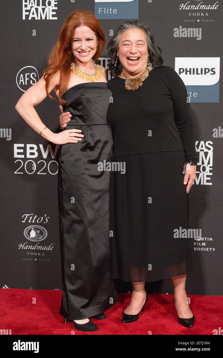 Ingrid Vanderveldt (L) and Tina Tchen attend the Austin Film Society's ...