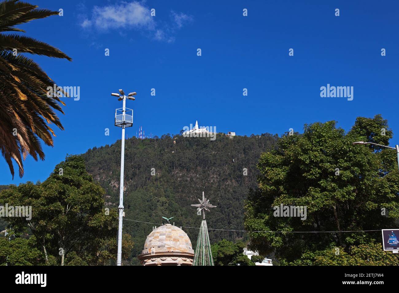 Montserrat monastery on the mount, Bogota, Colombia Stock Photo - Alamy
