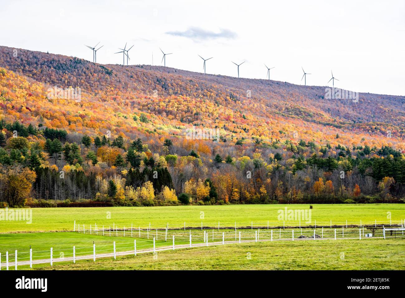 Colorful wind electricity generators hi-res stock photography and ...