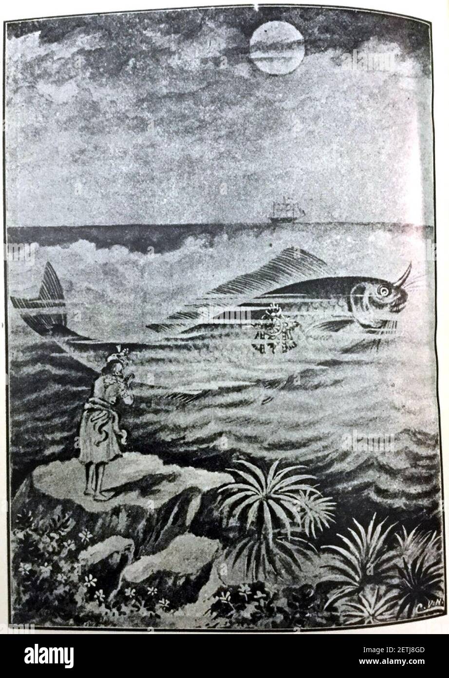 Picture of Matsya Avatar- Fish incarnation of Lord Vishnu Stock Photo ...