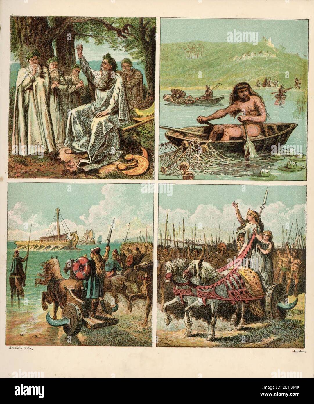 Pictures of English History - Plates I to IV Stock Photo - Alamy