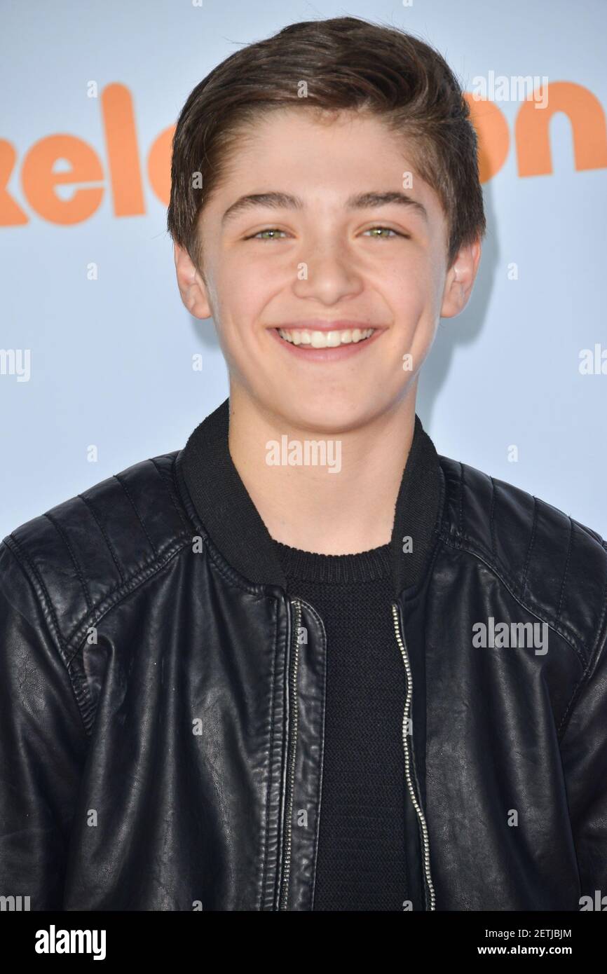 Asher Angel at Nickelodeon's 2017 Kids' Choice Awards at USC Galen ...