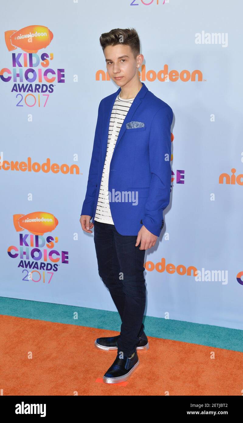 Finn Matthews at Nickelodeon's 2017 Kids' Choice Awards at USC Galen ...