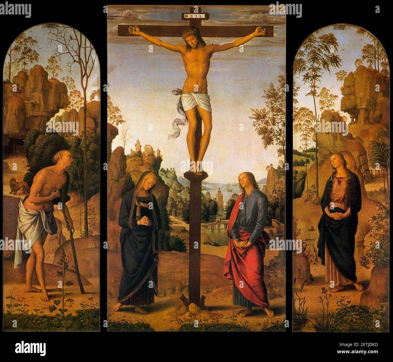 Pietro Perugino - The Galitzin Triptych Stock Photo - Alamy