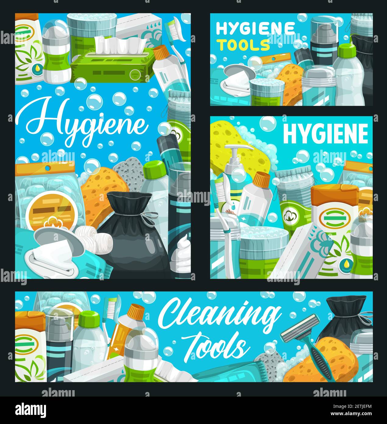 Personal hygiene kit Stock Vector Images - Alamy