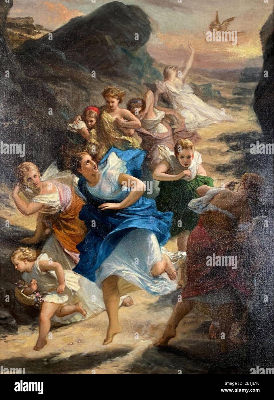 The Escape (La Fuite) by Henri Pierre Picou Stock Photo - Alamy