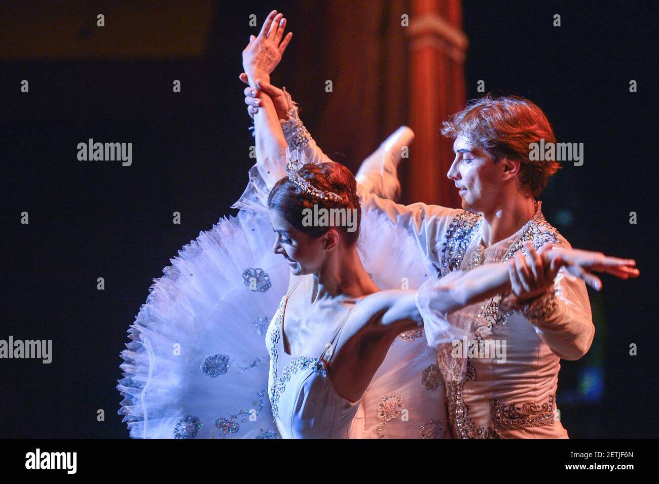 Polina Tokareva and Piotr Raykov in the role of Princess Florine and ...