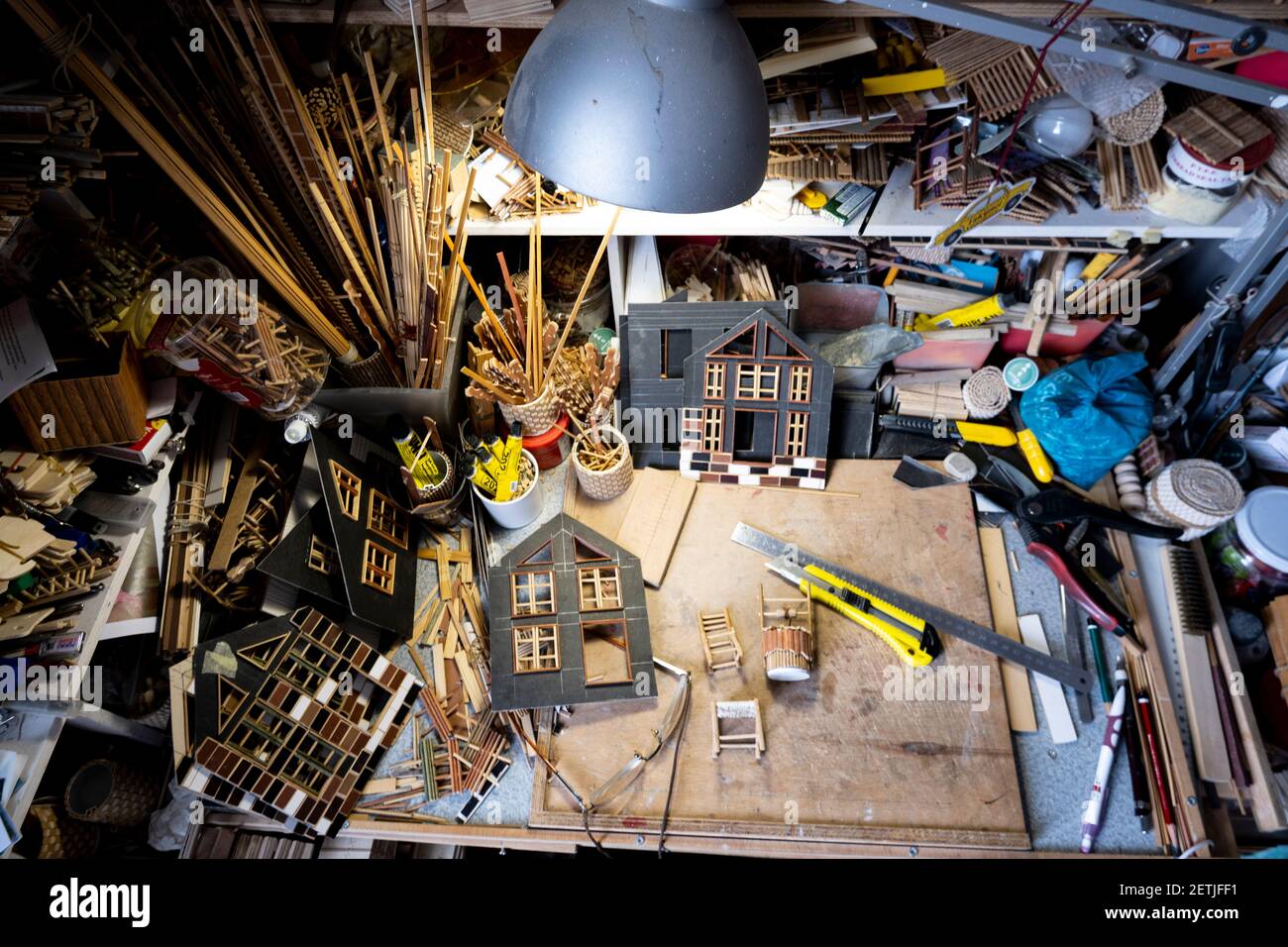 hand made wood model craft Stock Photo - Alamy