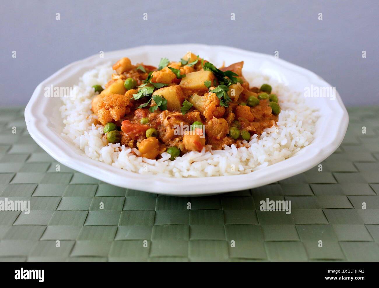 Indian-Style Vegetable Curry with Potatoes and Cauliflower ...