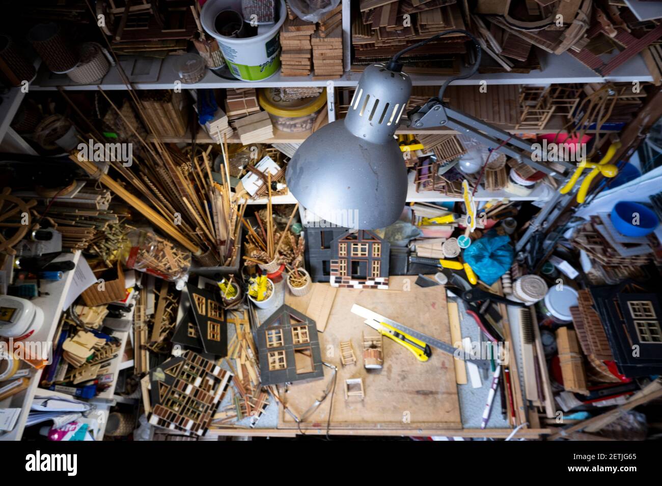 hand made wood model craft Stock Photo - Alamy