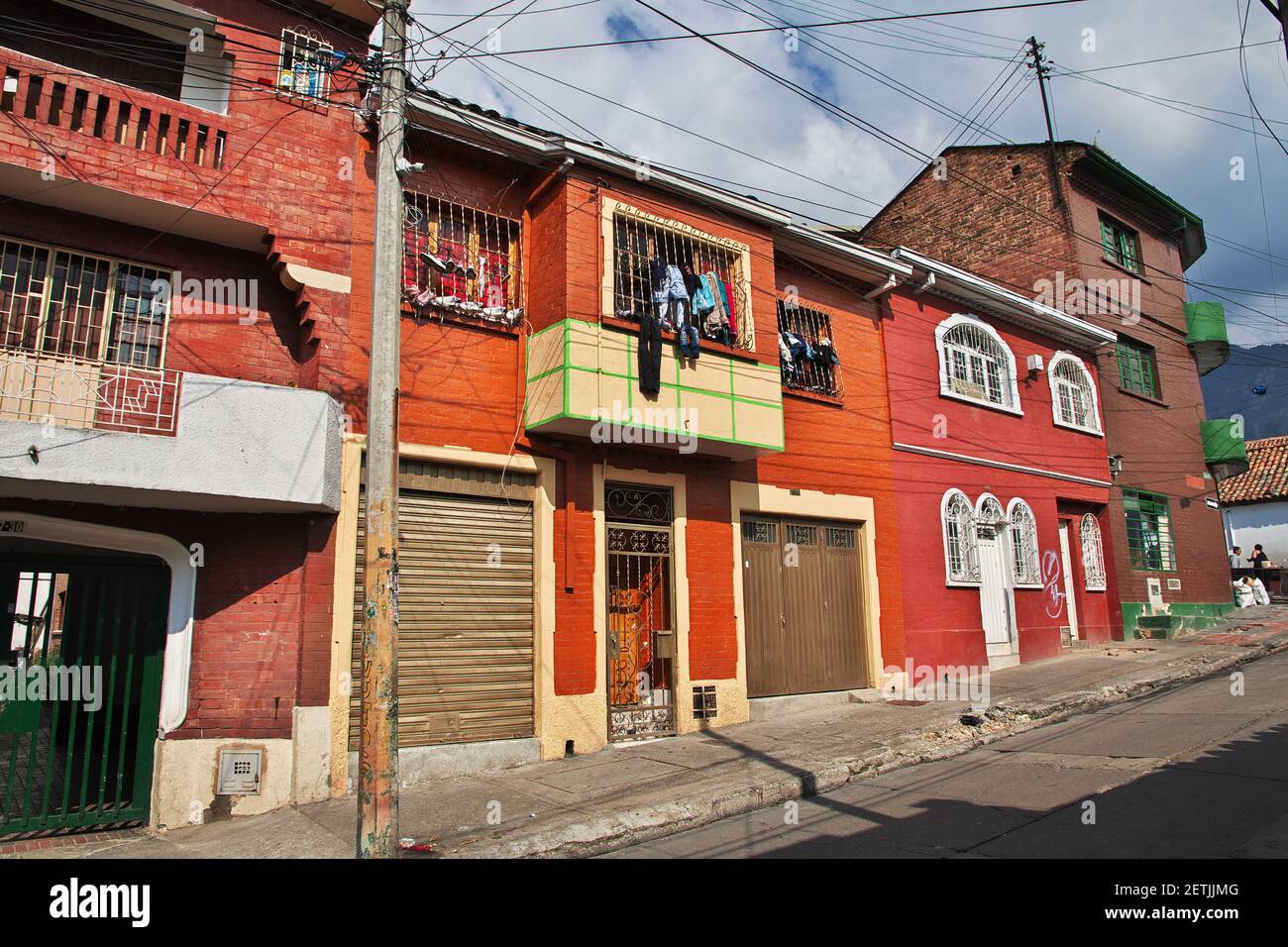 The vintage balcony in Bogota, Colombia, South America Stock Photo - Alamy