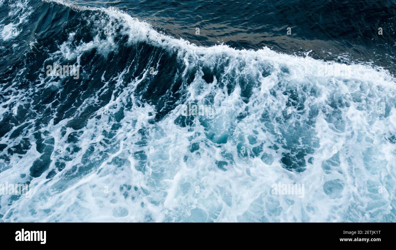 sea and waves view from boat Stock Photo - Alamy