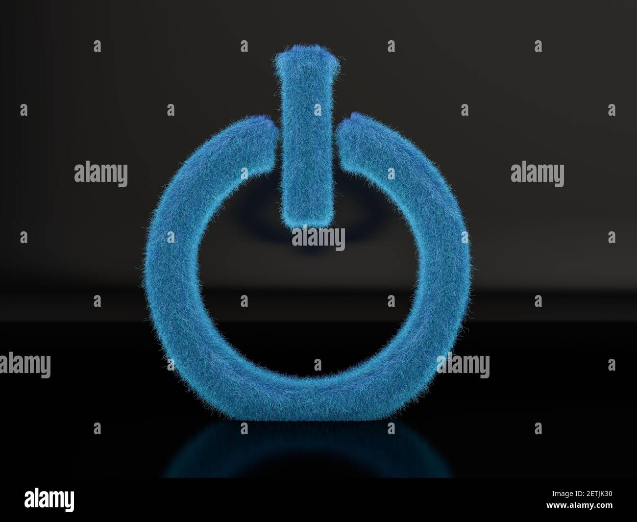 Fur power symbol on a white background. 3d illustration Stock Photo - Alamy