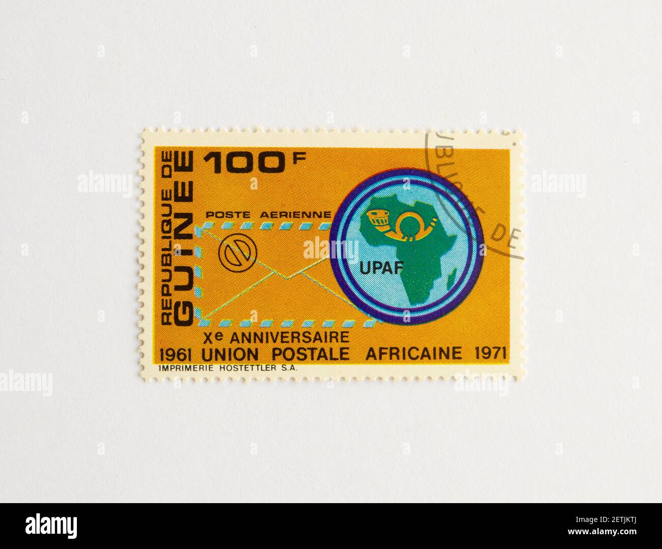 01.03.2021 . Guinea Republic Postage Stamp. circa 1972. african postal ...