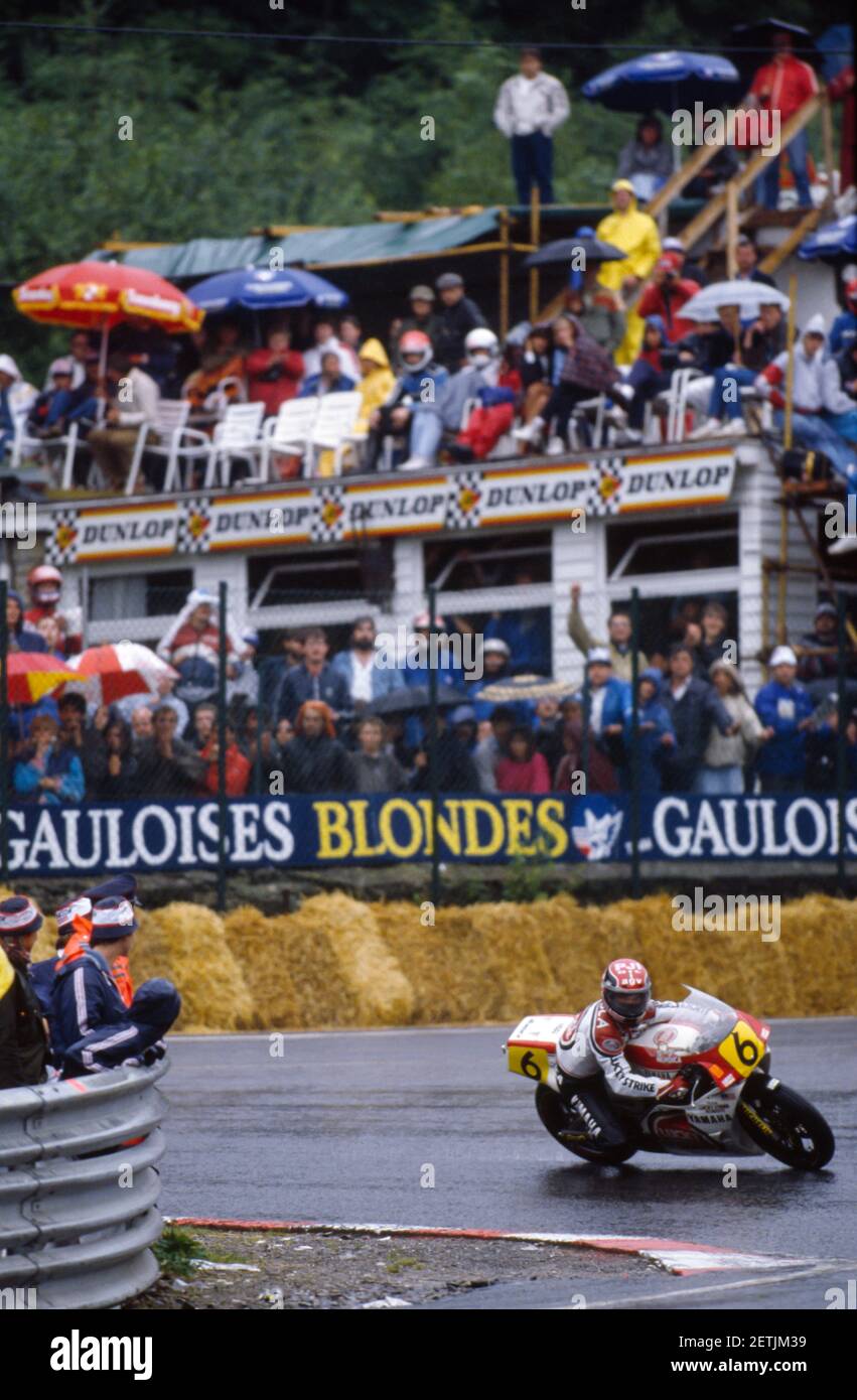 Randy Mamola (USA), Yamaha 500,Belgium GP 1986, Spa Francorchamps Stock ...