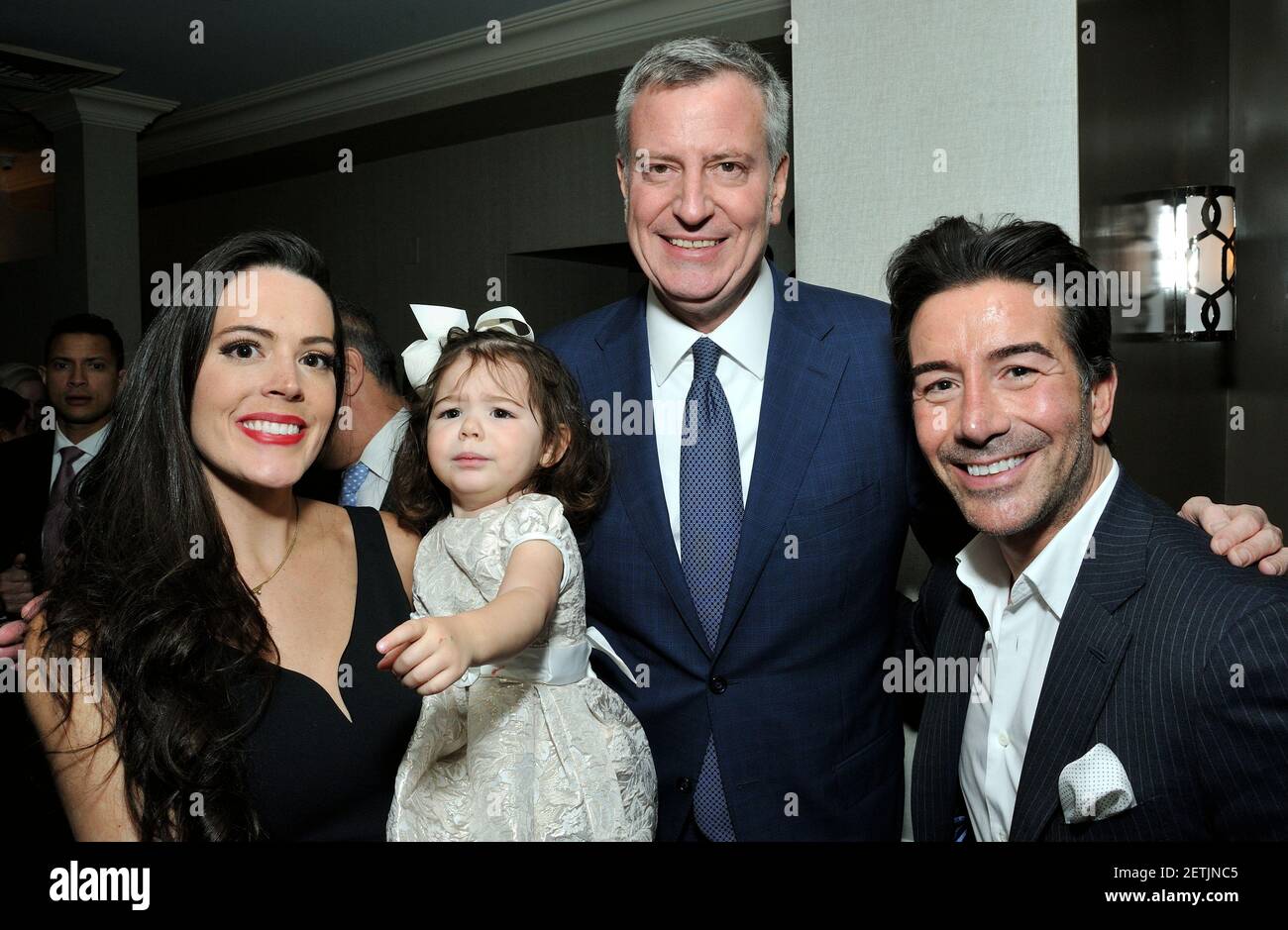 L-R: Alison Strazzullo, NYC Mayor Bill de Blasio and atty. Sal ...