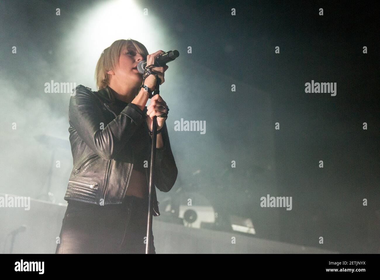 Sarah Barthel of Phantogram at Orpheum Theater on March 13, 2017, in ...