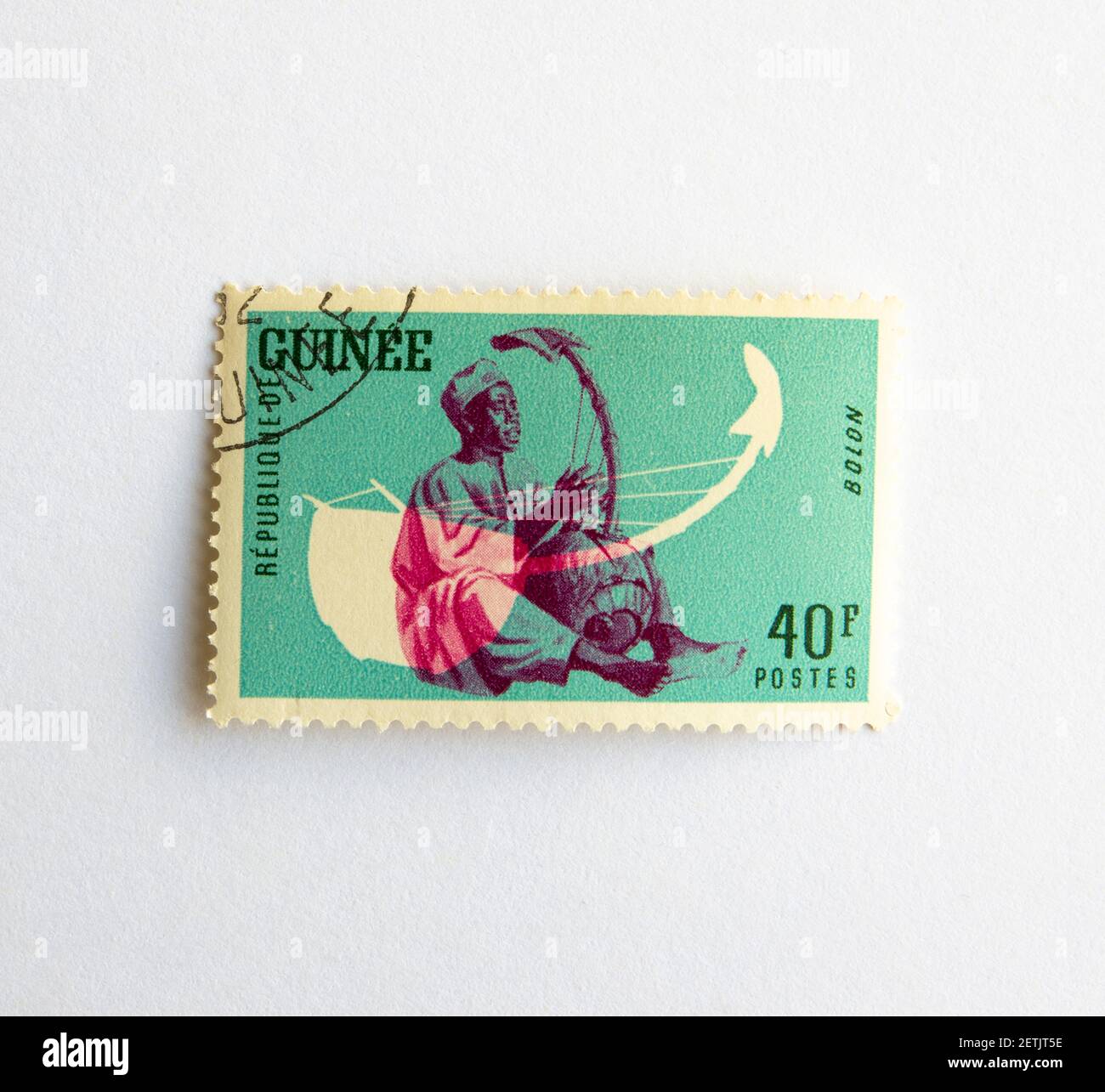 01.03.2021 Istanbul Turkey. Guinea Republic Postage Stamp. circa 1962 ...