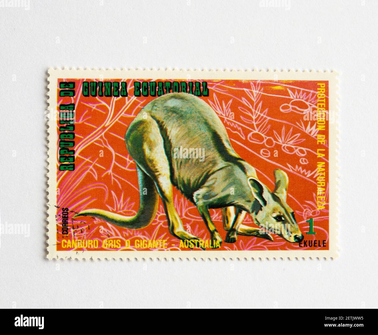 01.03.2021 Istanbul Turkey. Guinea Republic Postage Stamp. circa 1974 ...