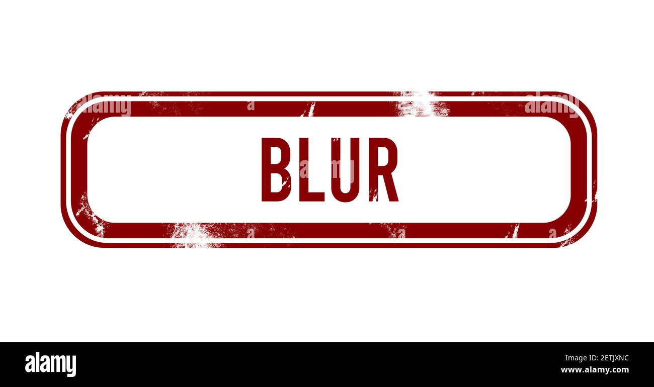 blur - red grunge button, stamp Stock Photo - Alamy