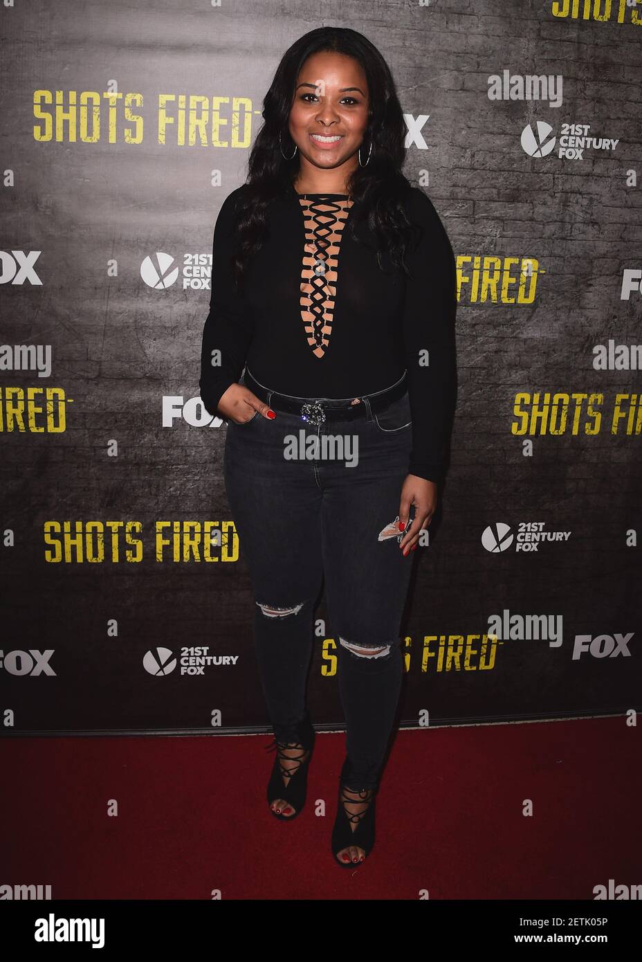 WEST HOLLYWOOD - MARCH 16: Mechelle Epps at Fox's "Shots Fired" Red Carpet Premiere and ...