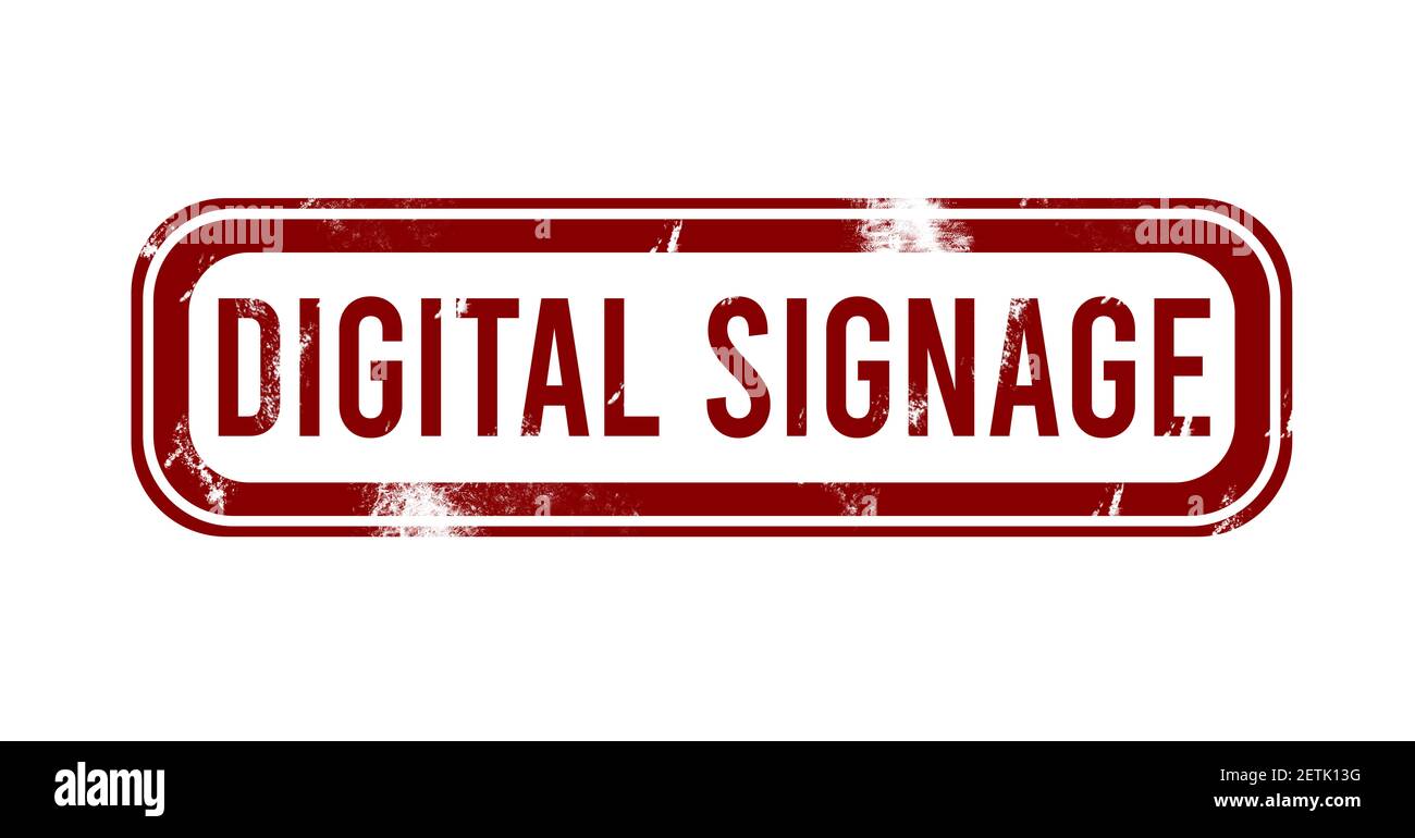 Digital signage stamp hi-res stock photography and images - Alamy