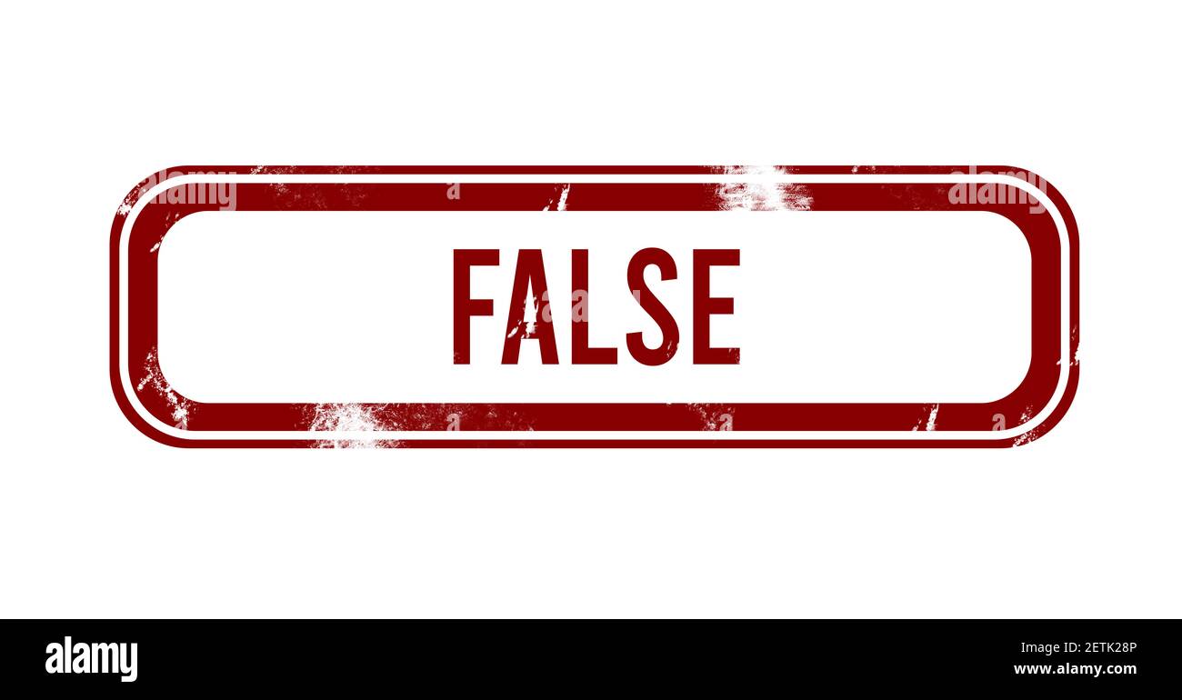 False grunge stamp red Cut Out Stock Images & Pictures - Alamy