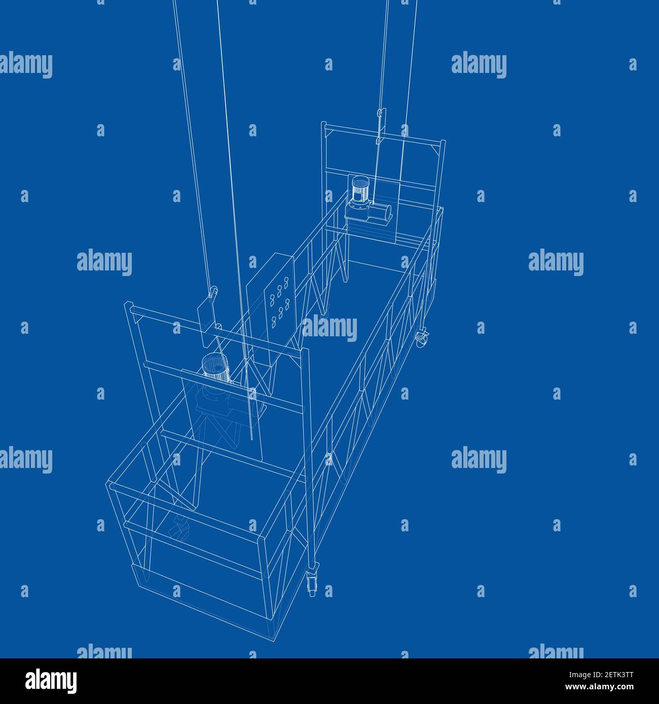 Empty construction elevator. Vector Stock Vector Image & Art - Alamy