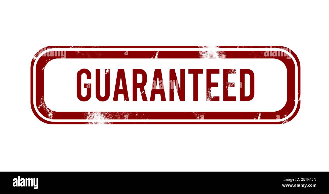 Guaranteed sticker hi-res stock photography and images - Alamy