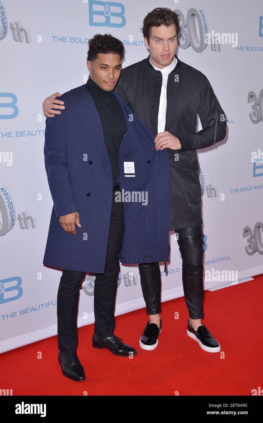(L-R) Rome Flynn and Pierson Fode arriving at The Bold & the Beautiful ...