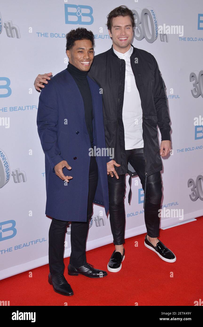(L-R) Rome Flynn and Pierson Fode arriving at The Bold & the Beautiful ...