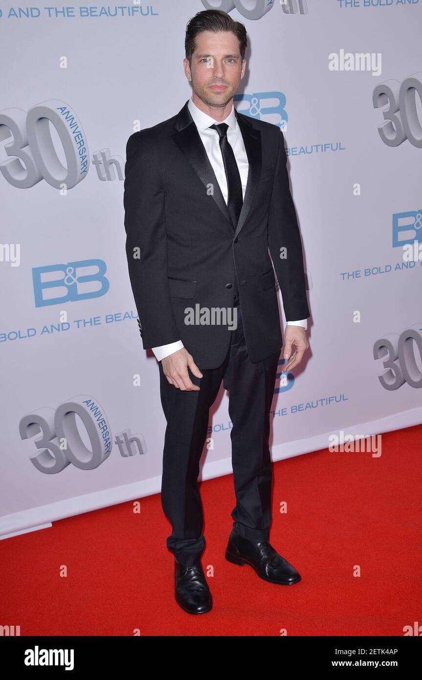 Scott Bailey arriving at The Bold & the Beautiful 30th Anniversary ...