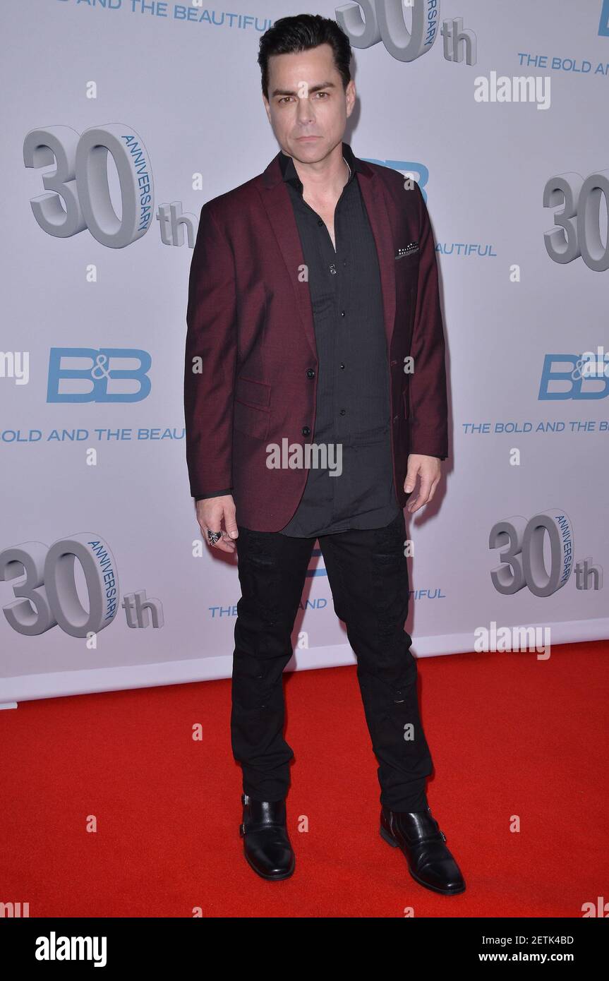 Mick Cain arriving at The Bold & the Beautiful 30th Anniversary Party ...