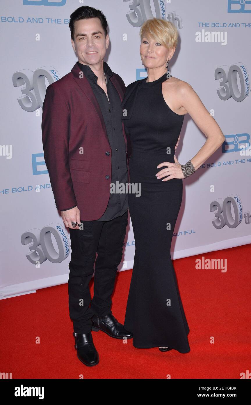(L-R) Mick Cain and Schae Harrison arriving at The Bold & the Beautiful ...