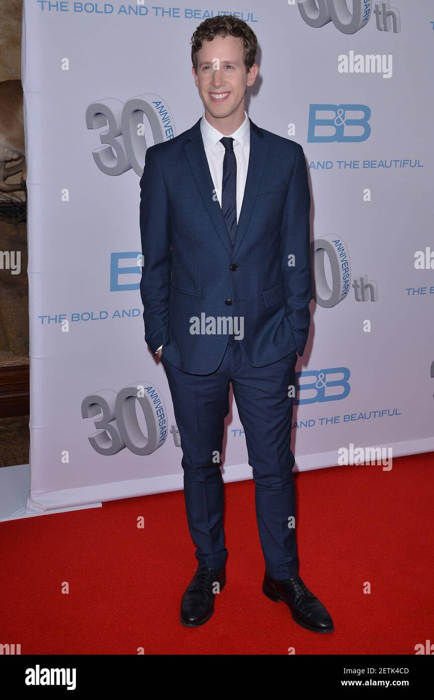 Alex Wyse arriving at The Bold & the Beautiful 30th Anniversary Party ...