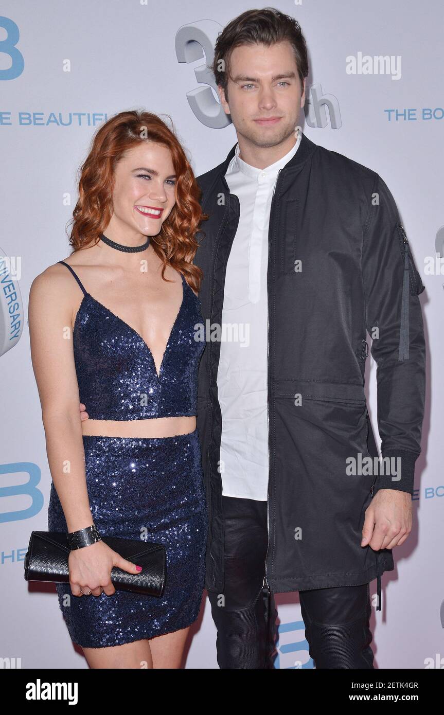 (L-R) Courtney Hope and Pierson Fode arriving at The Bold & the ...