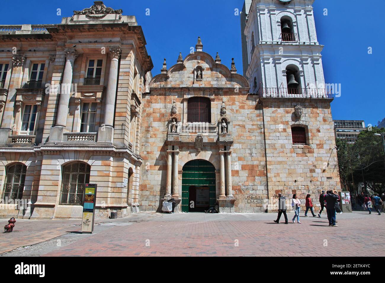 Iglesia de San Francisco, the church in Bogota, Colombia Stock Photo ...