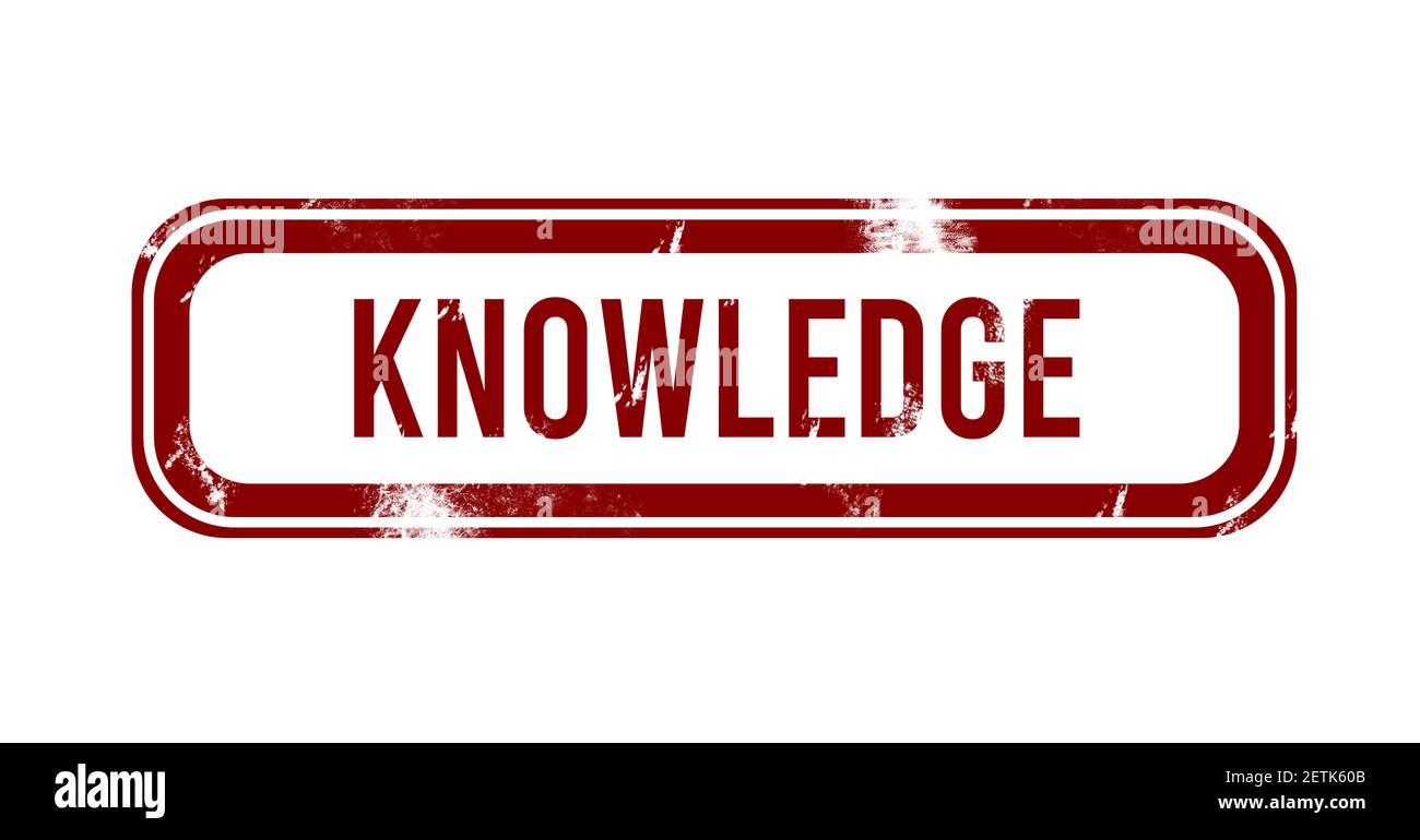 Knowledge red grunge vintage Cut Out Stock Images & Pictures - Alamy