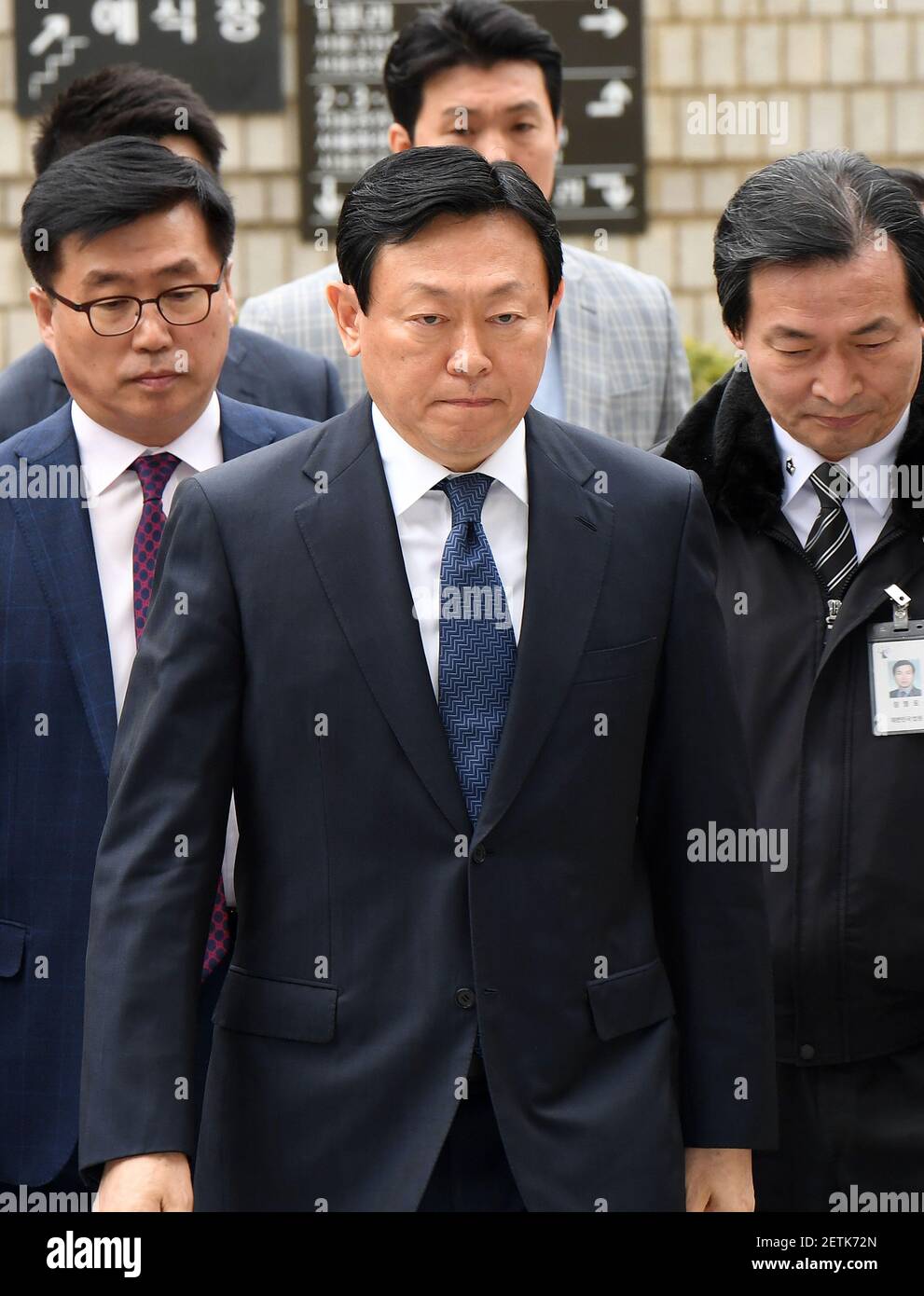 20 March 2017 - Seoul, South Korea : Lotte Group Chairman Shin Dong-bin ...